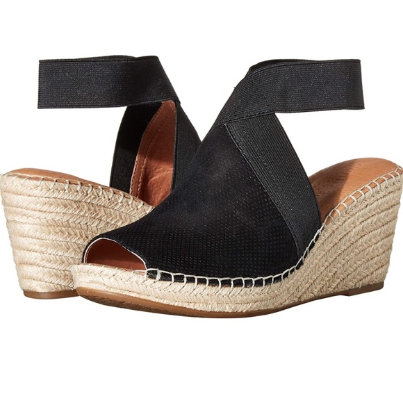 gentle souls | Shoes | Gentle Souls Colleen Espadrille Wedge Leather ...